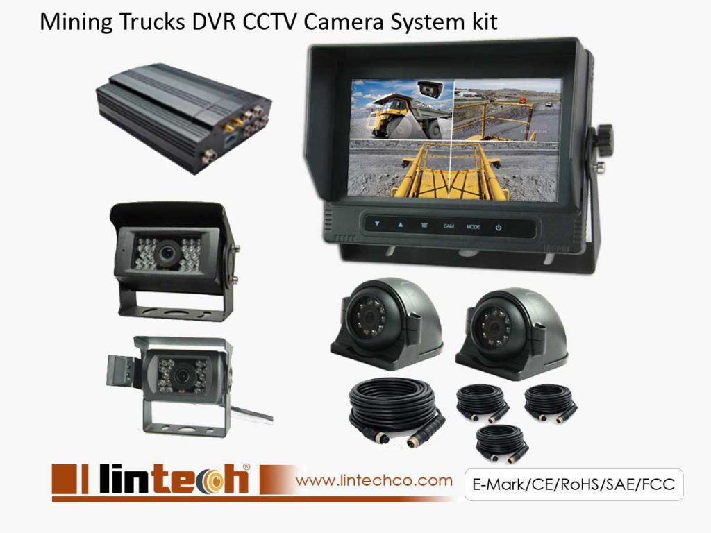 Mining Trucks DVR CCTV Surveillance Camera Kit, LCF-03 | LintechCo