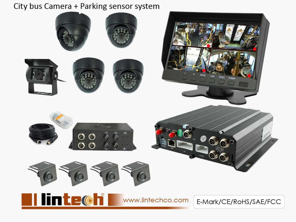 City Bus DVR System Backup Camera with Sensors, LTB-01 | LintechCo