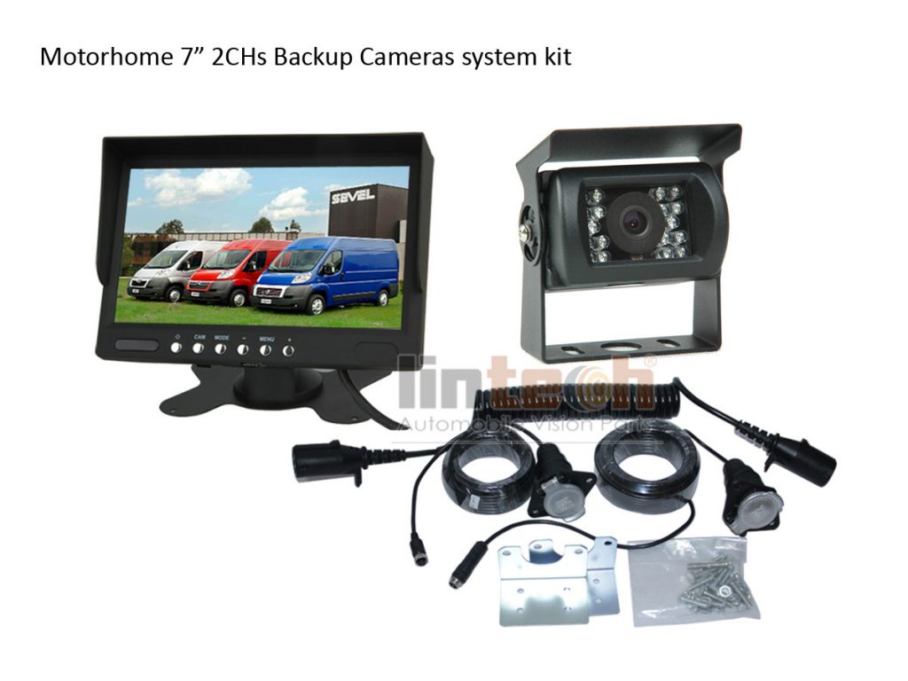 Spiral Trailer cable for Caravan/Motorhome Dual Backup camera system ...