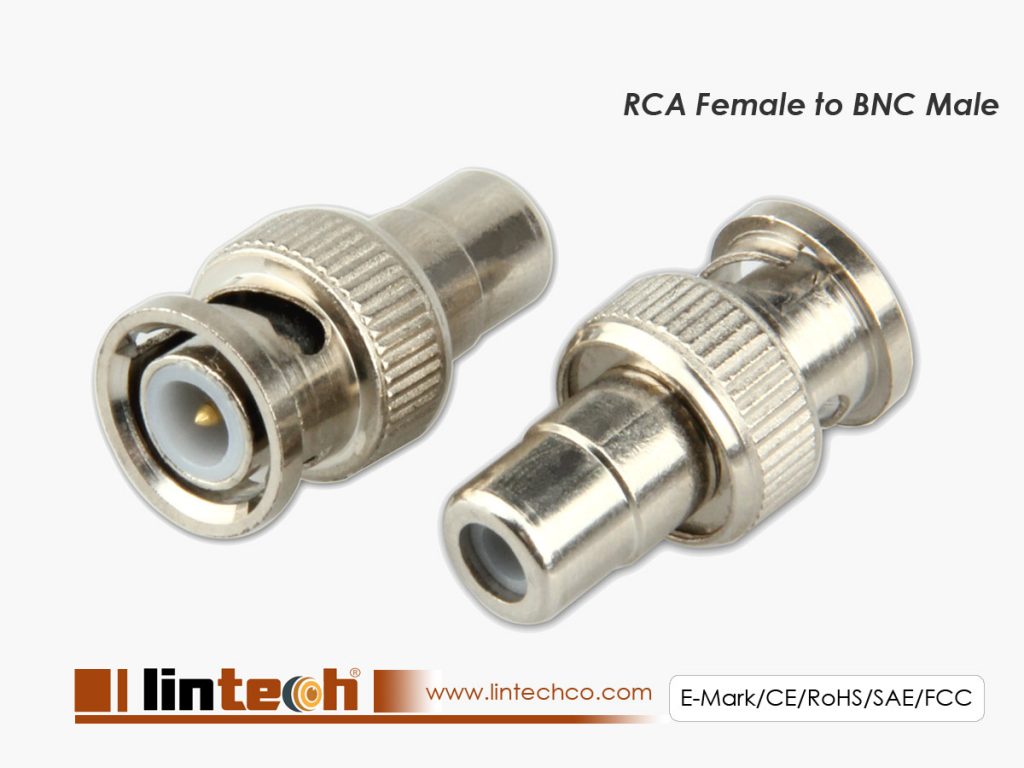 RCA Female to BNC Male Conversion Connector | LintechCo