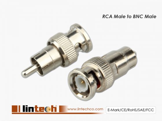 RCA Male to BNC Male Conversion Connector | LintechCo