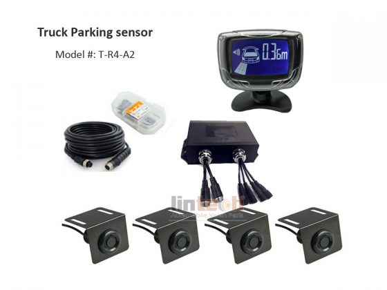 Truck Trailer Parking sensor system with blue screen