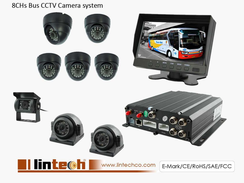 8 Channel Car DVR Camera System for City Bus, LTB-05 | LintechCo