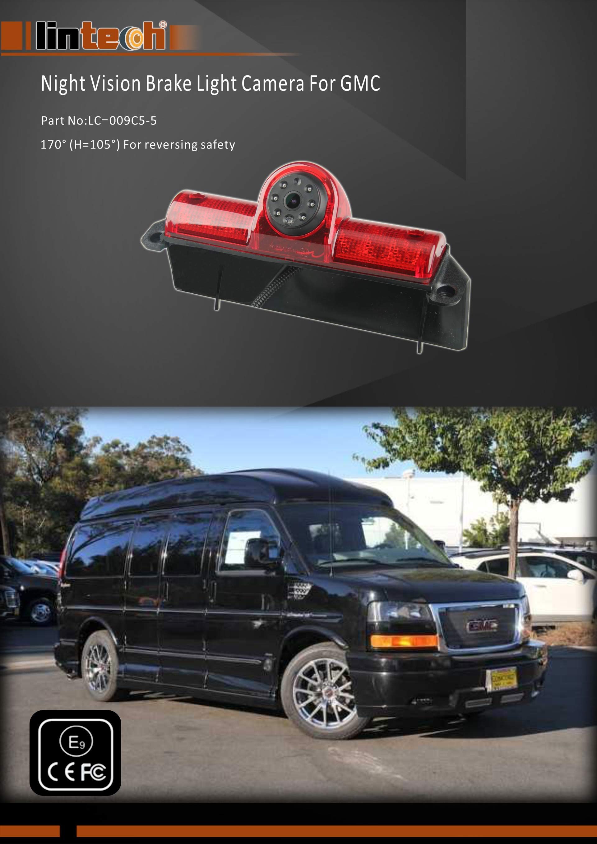 Rear View Backup Camera for GMC Savana & Chevrolet Express Van, LC-009C5-5