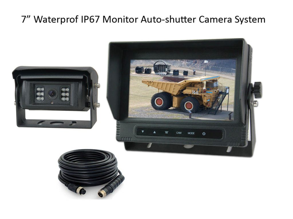 7” Auto-shutter Rear view Camera system for Construction Trucks