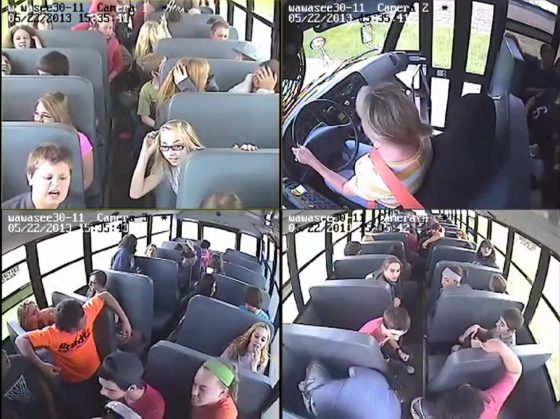 4 CHs School Bus DVR CCTV Camera System with Parking Sensor