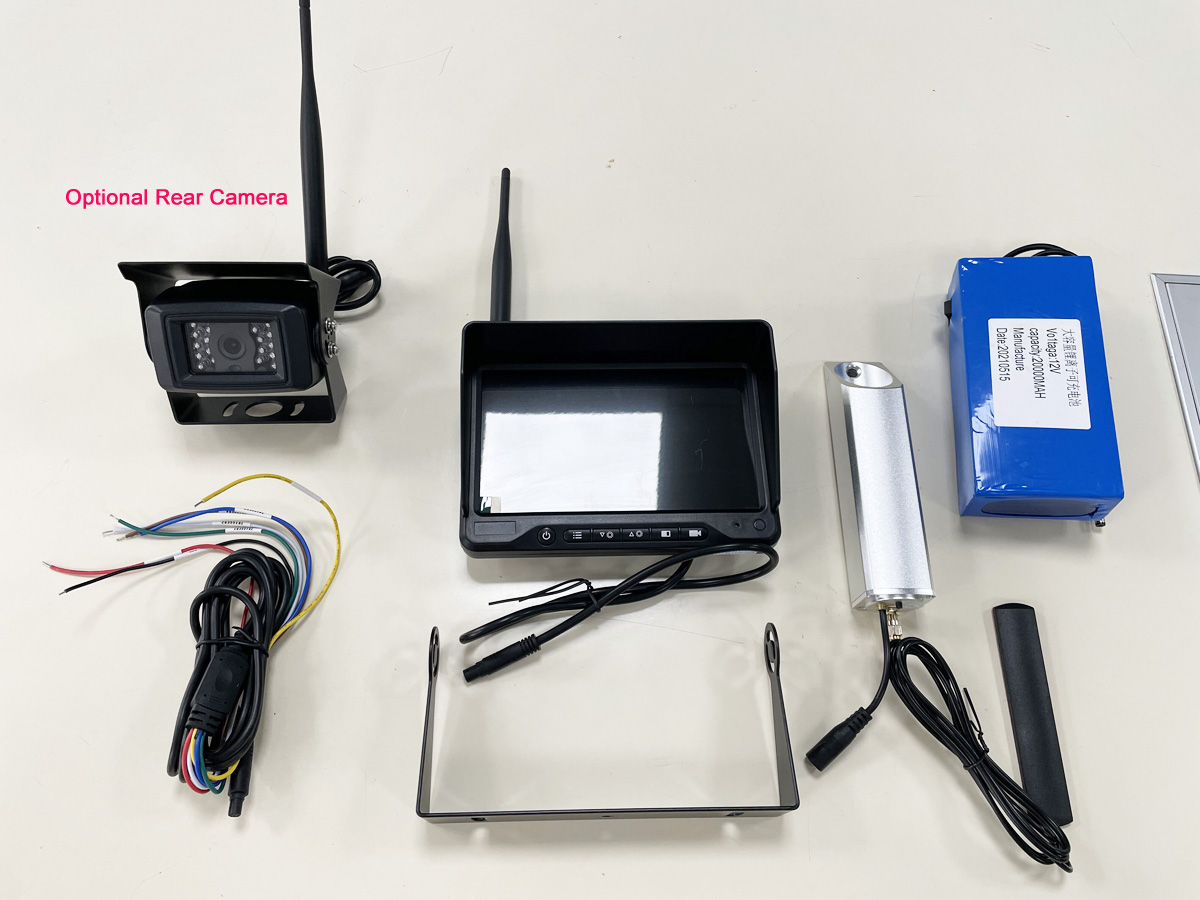 Forklift Wireless Camera System with Front and Rear cameras Forklift ...