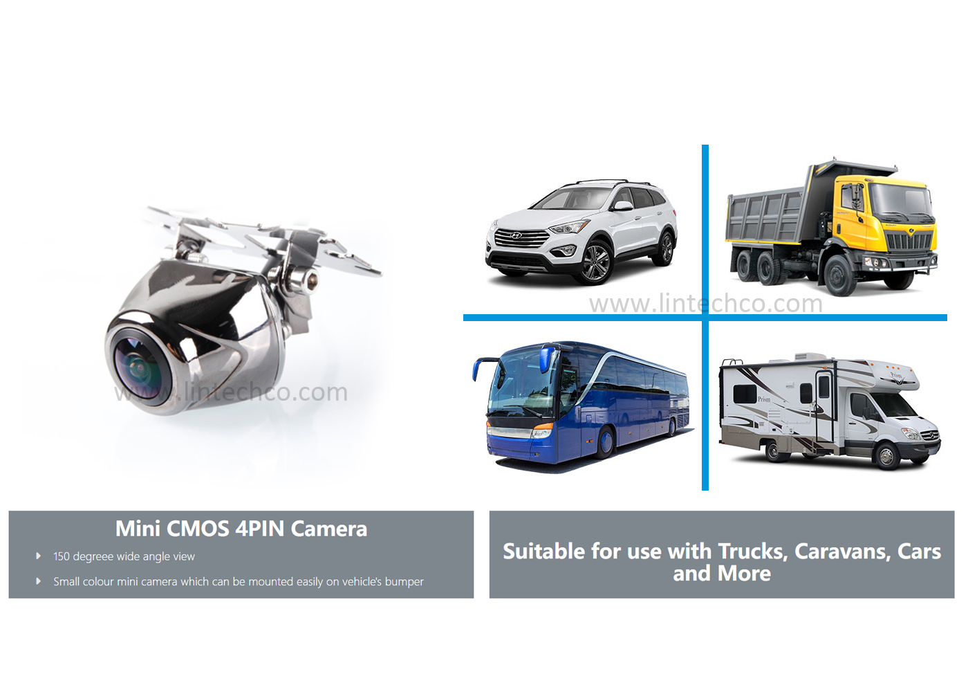 7″ Mirror Monitor Rearview Camera System Kit for Trailer Motorhome ...