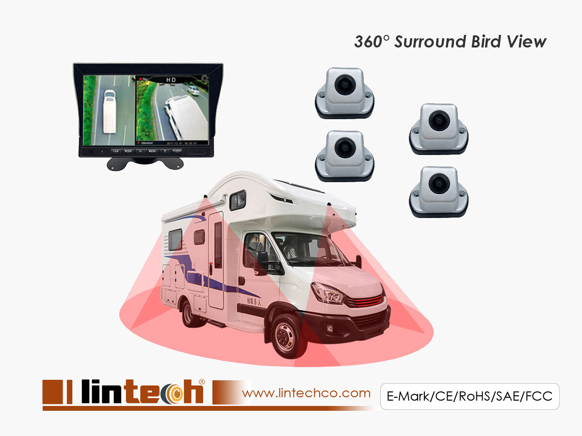 3D 360° Surround Bird View AVM Camera System for cargo Vans - Lintech